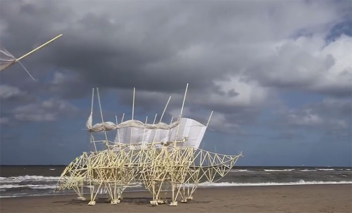 Wind-Powered Beach Walkers: Incredible Off Grid Art!