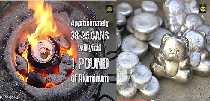 Melting Aluminum Cans With $20 Homemade Mini Metal Crucible